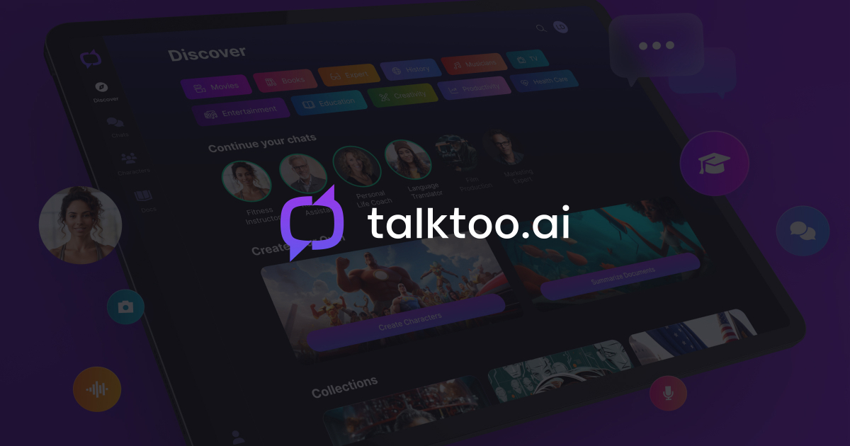 TalkToo.ai - Chat with Characters, Summarize Documents, and Learn with ...